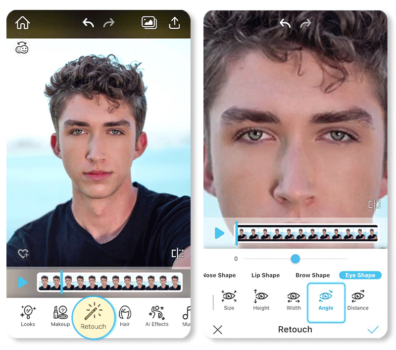 How To Change Eye shapes With A Video Editor App (Without Surgery ...