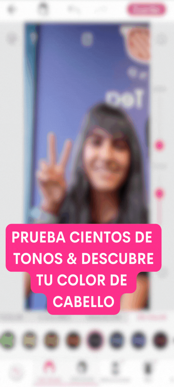 Descubre tu tono con la aplicación para color de cabello
