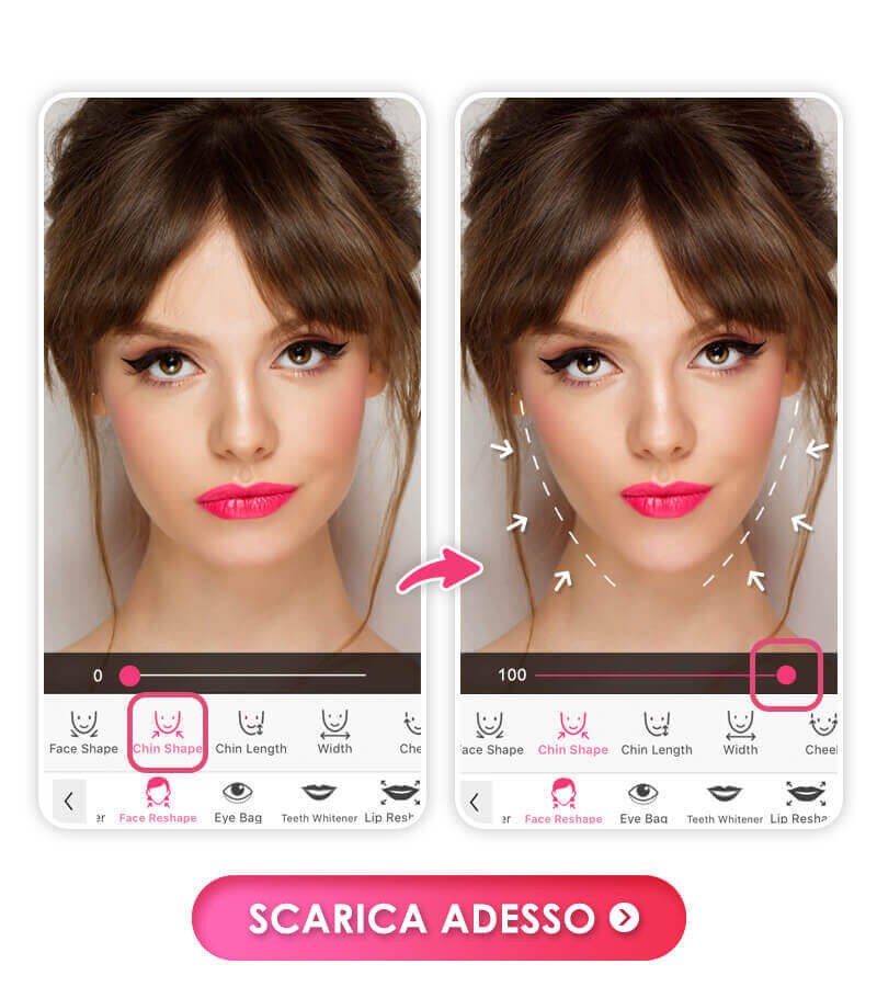 Come Snellire il Viso: App per Modificare Foto Viso Gratis | PERFECT