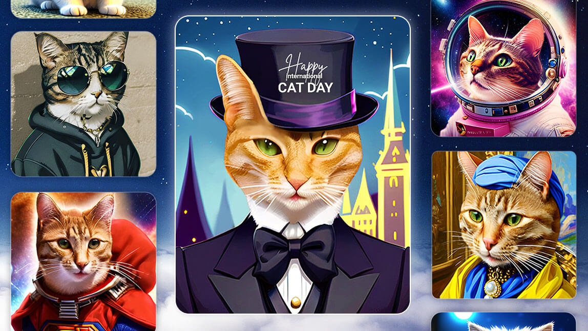Best Free Pet Photo Editing App for Cat International Day | PERFECT