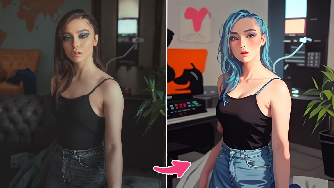 How To Turn Picture Into Cartoon With AI Filters | PERFECT
