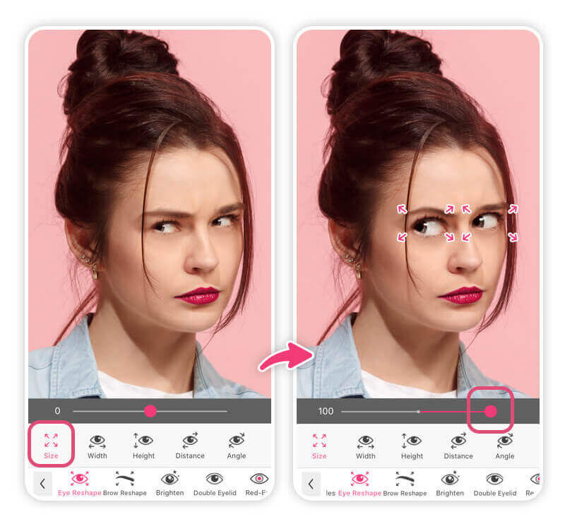 How to Make Eyes Look Bigger in Photos | Best Eye Editor App | PERFECT