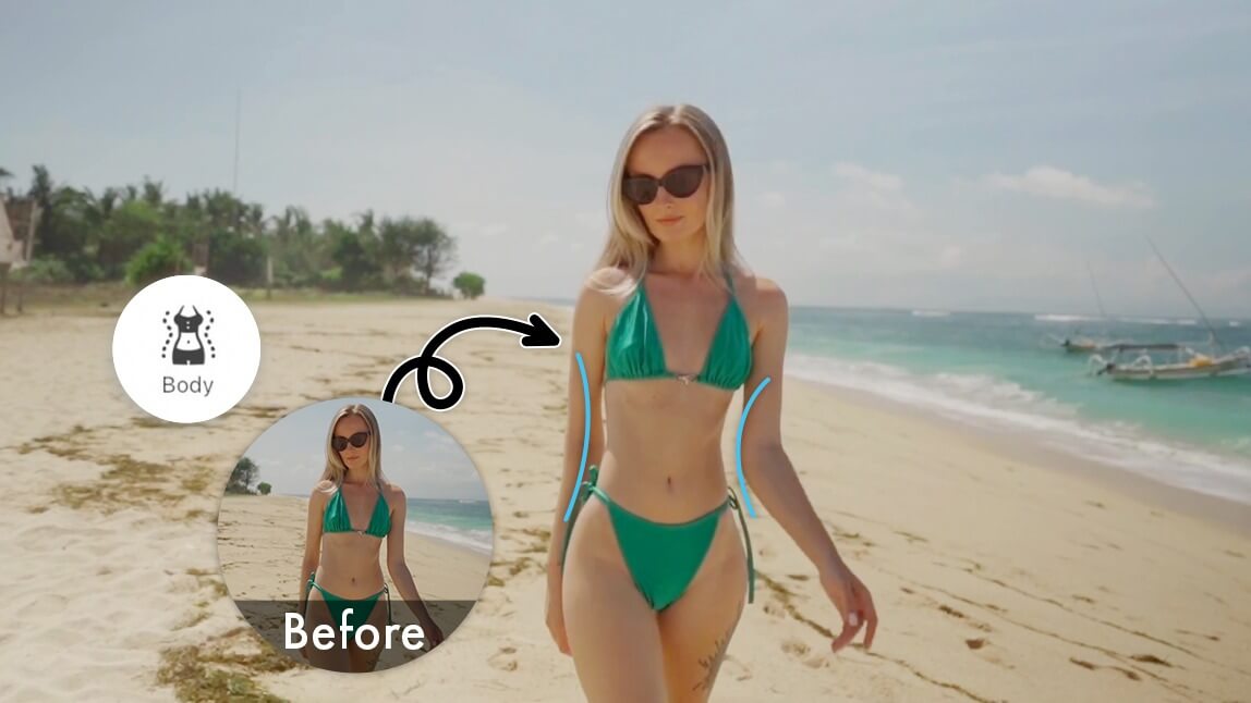 Video Body Editor: How to Edit Body Shape in Video