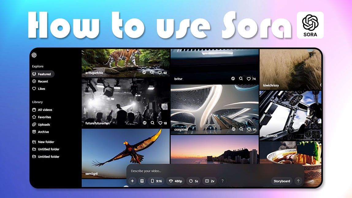 How to Use Sora AI for Text-to-Video & Image-to-Video [2025] | YouCam ...