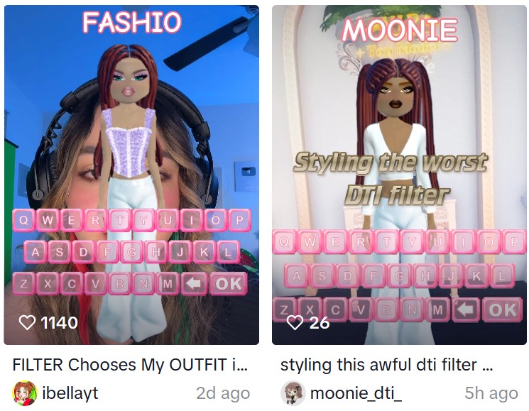 Dress to Impress Filter: Pick, Try, and Style My DTI Outfits | PERFECT
