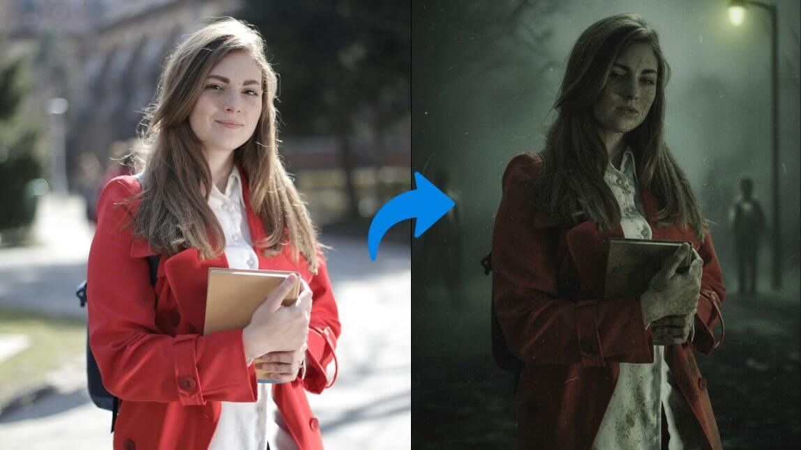 Silent Hill f Filter: One Click Turn Your Photo Into Silent Hill Style | YouCam Online Editor