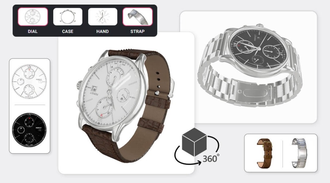 3D Viewer & 3D Authoring Tool for AR Rings & Watches